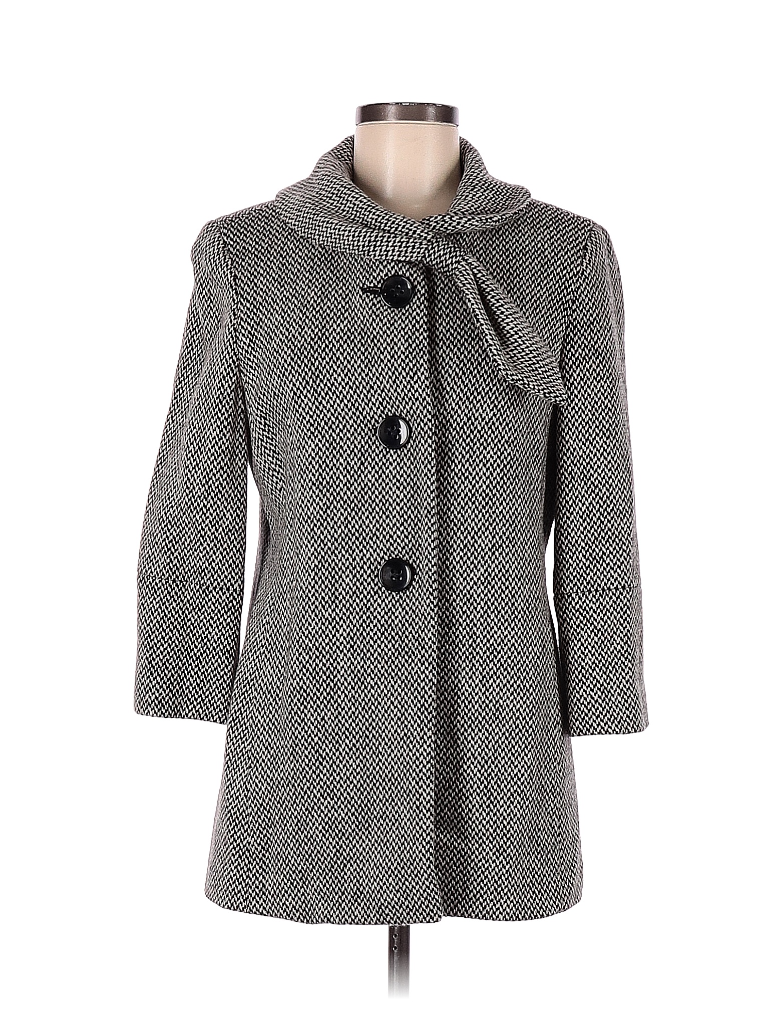 Ann Taylor LOFT Gray Wool Coat Size 8 - 75% off | thredUP