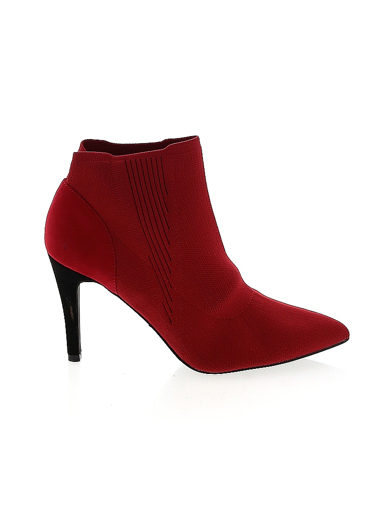 Mia Solid Colored Red Ankle Boots Size 8 1/2 - 61% off | thredUP