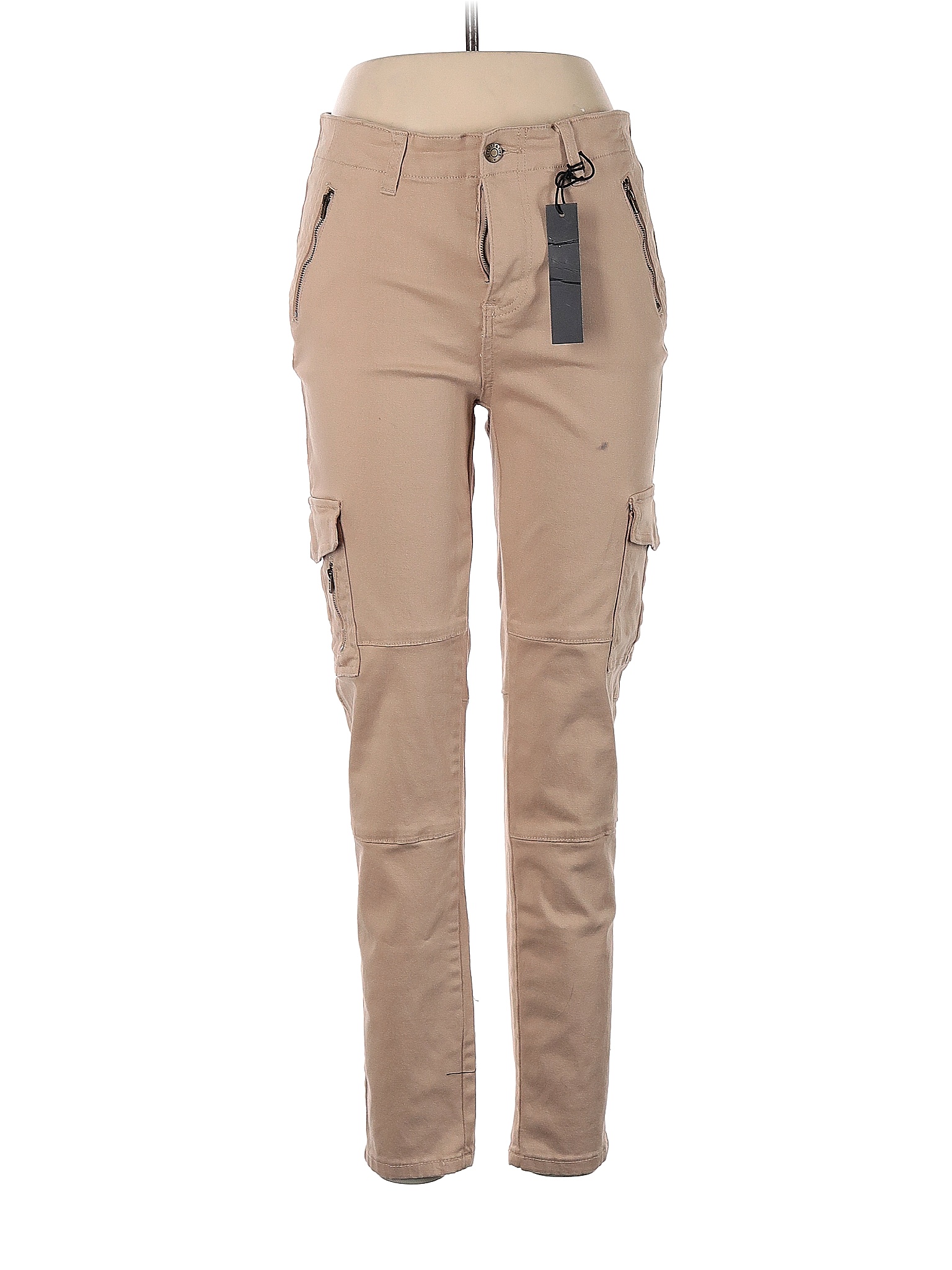 Elliot & Vine Solid Colored Tan Cargo Pants Size 10 - 60% off | thredUP