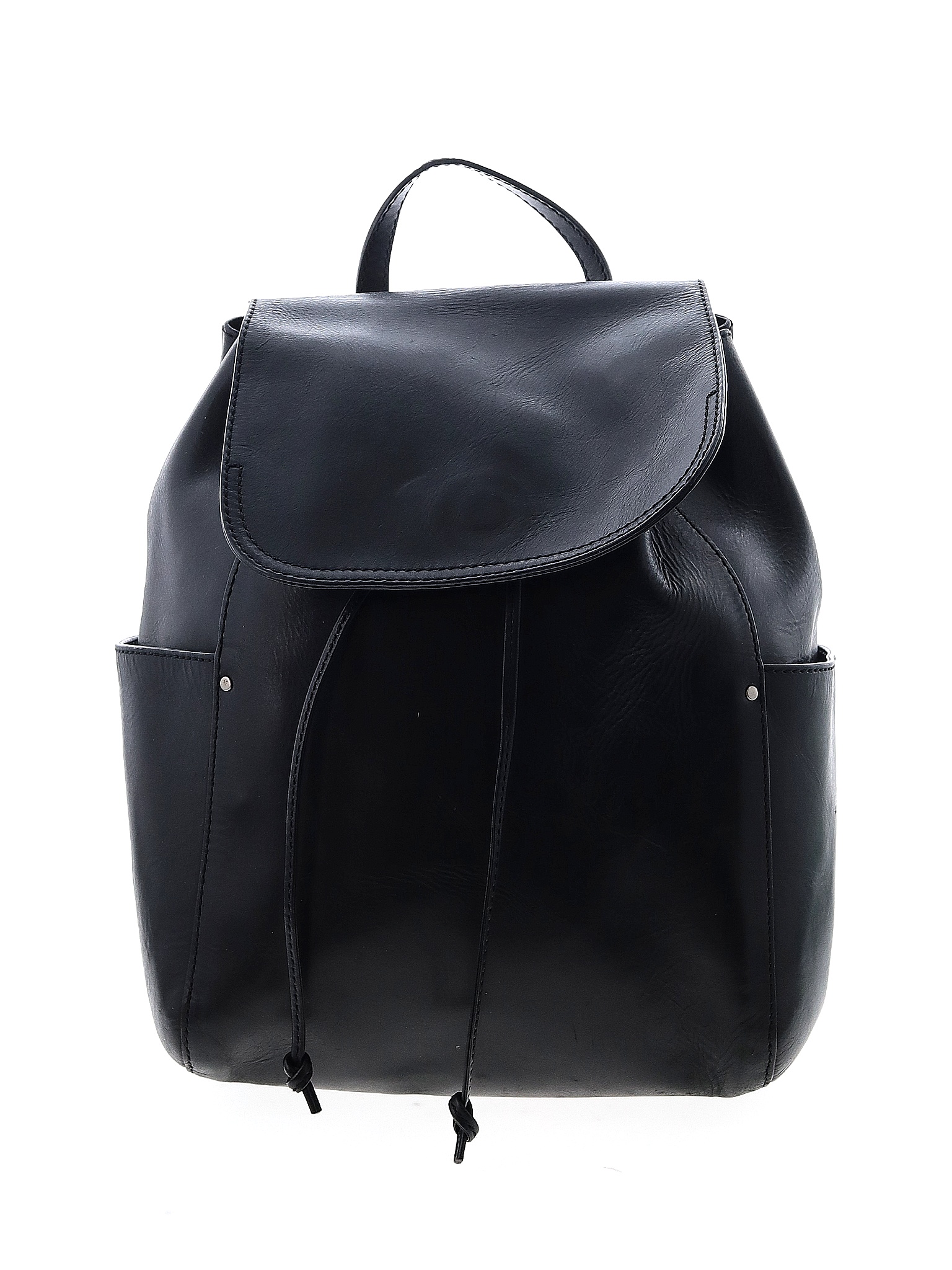 FRYE 100% Leather Solid Black Leather Backpack One Size - 71% off | thredUP