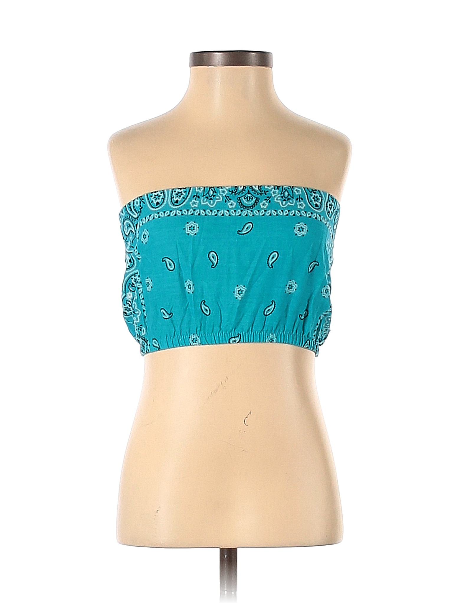 Urban Renewal Solid Colored Blue Tube Top Size S - 60% off | thredUP