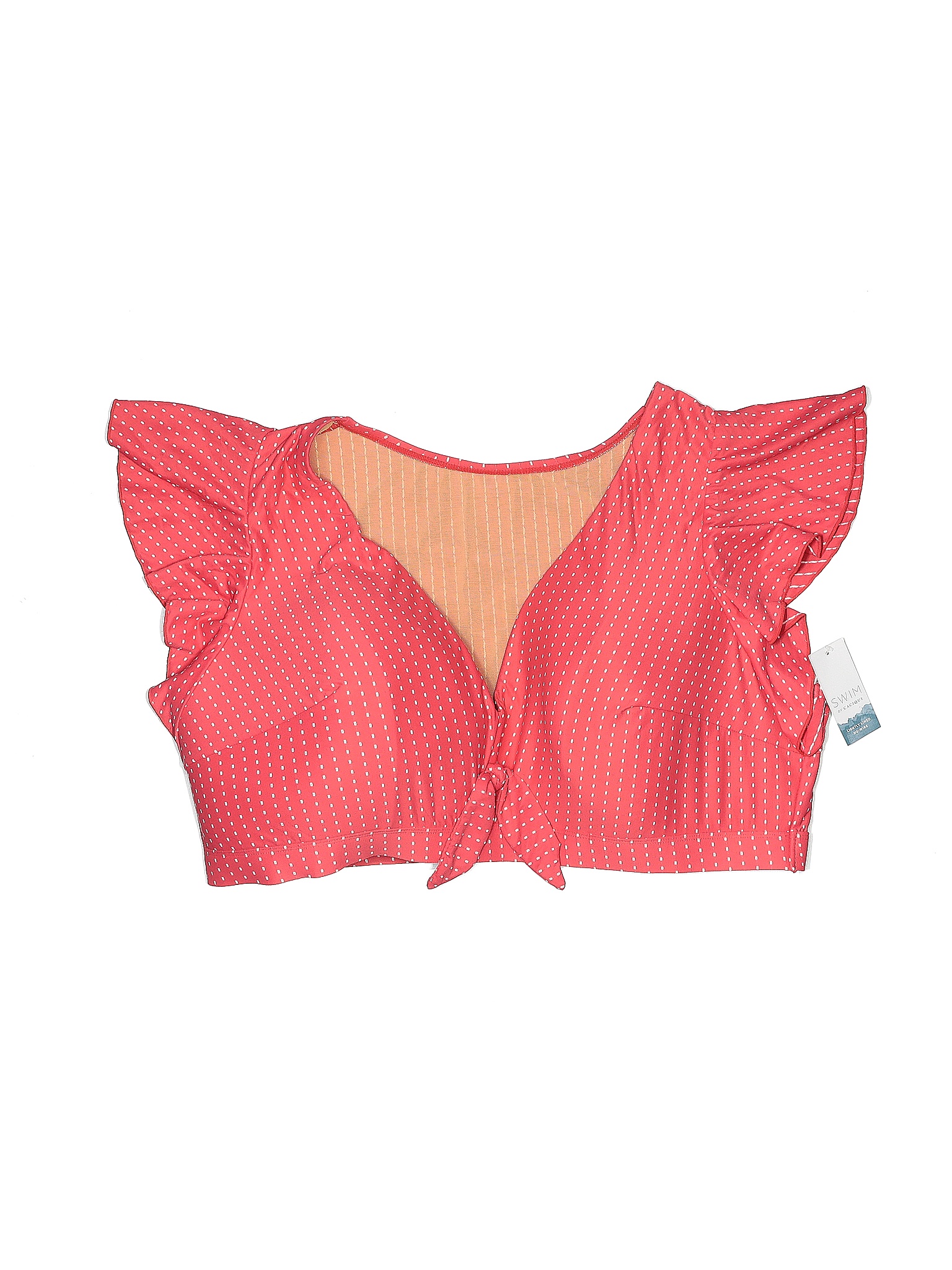 Swim By Cacique Colored Red Swimsuit Top Size 26 Plus 61 Off Thredup
