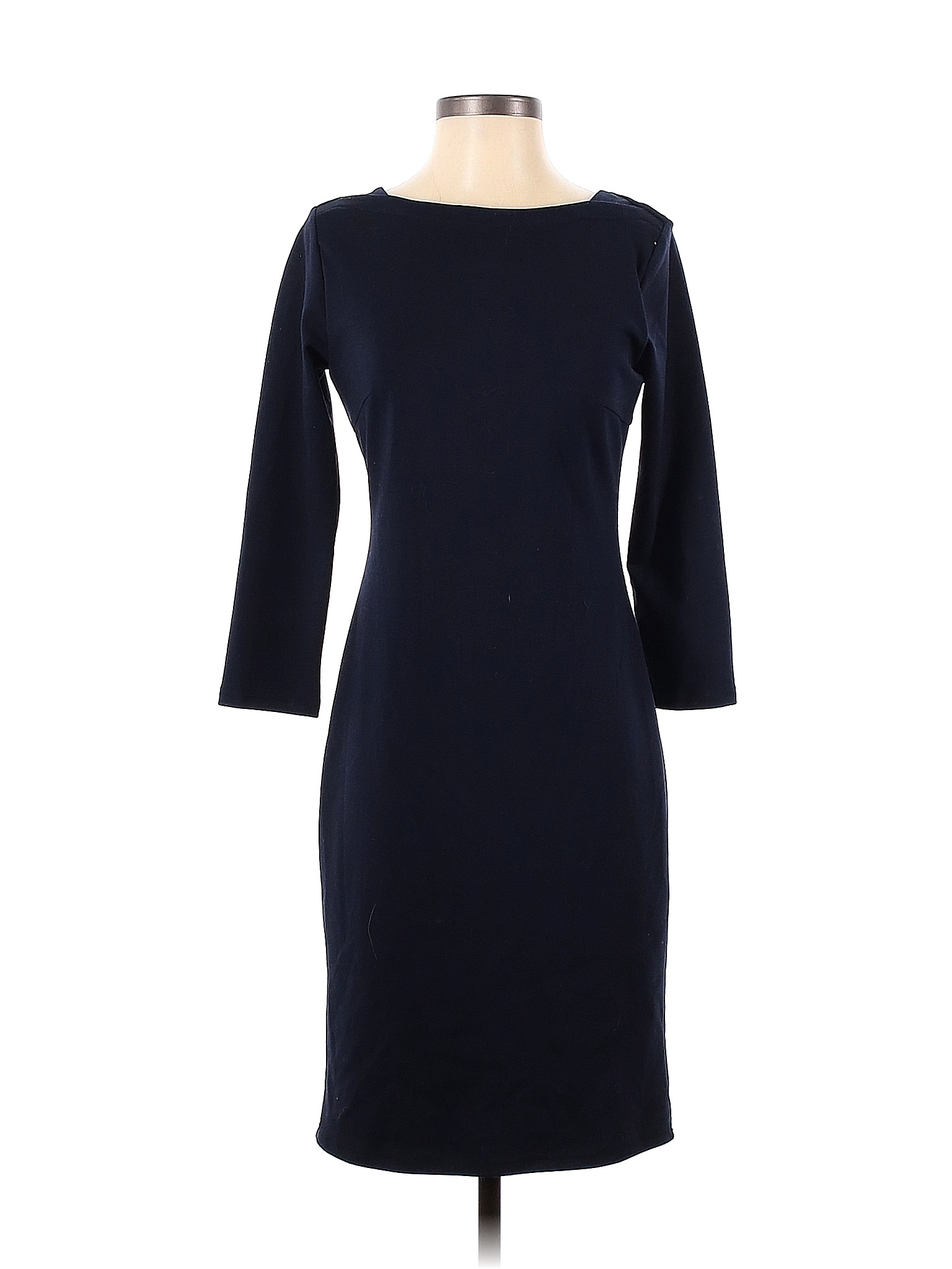 Assorted Brands Solid Black Blue Casual Dress Size 2 80 Off Thredup