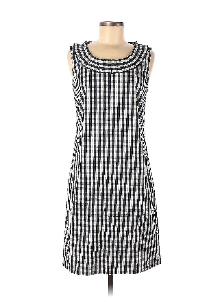 Talbots Checkered-gingham Multi Color White Casual Dress Size 8 - 77% ...