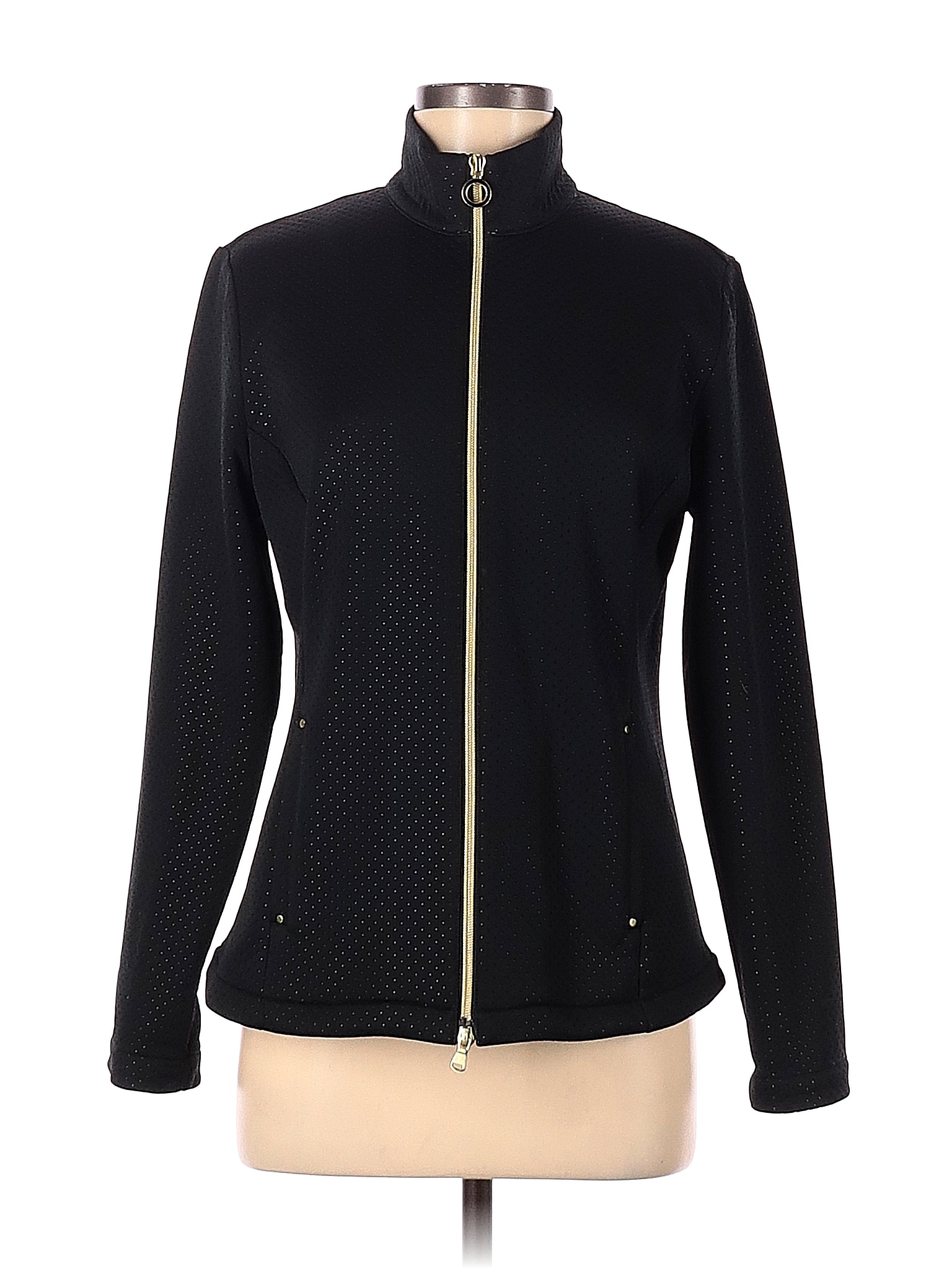 Assorted Brands 100% Polyester Solid Black Jacket Size M - 85% off ...