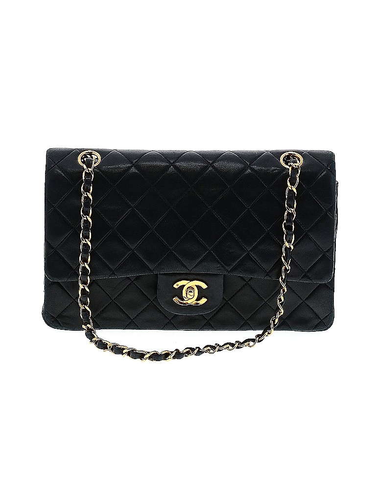 Chanel 100% Calf Leather Solid Black Leather Shoulder Bag One Size - 46 ...
