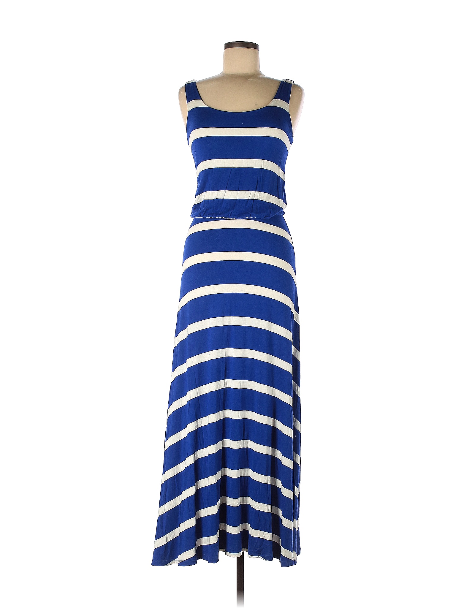 Renee C Color Block Stripes Blue Casual Dress Size M 82 Off Thredup