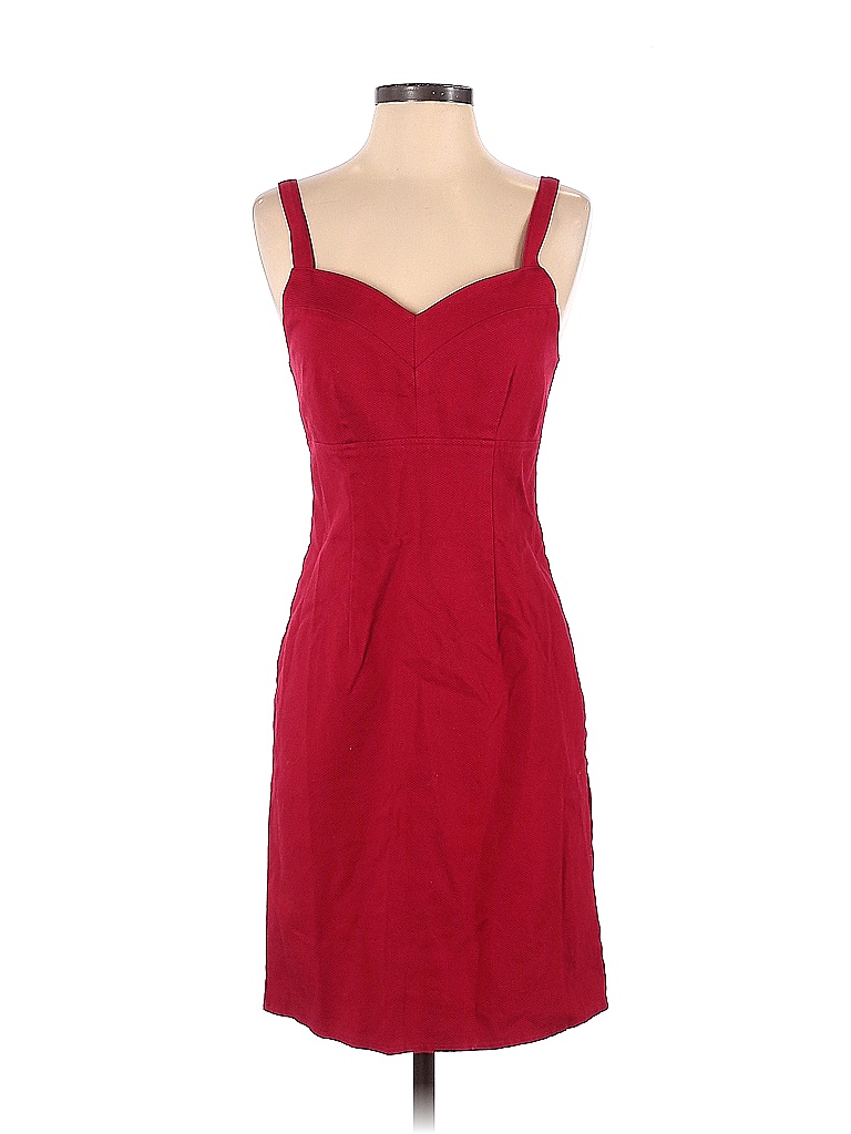 Metrostyle Solid Colored Red Cocktail Dress Size 4 - 73% off | thredUP