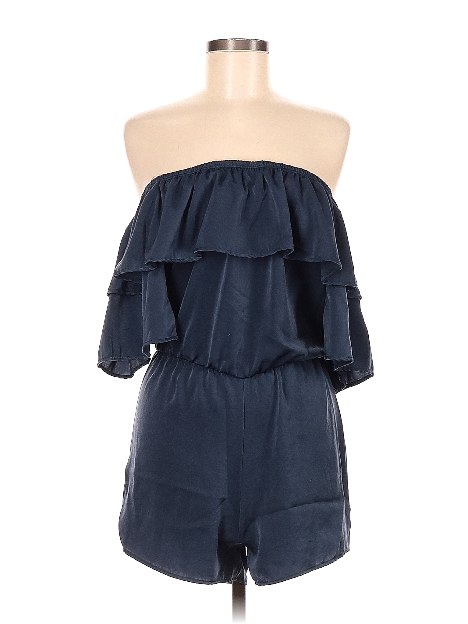 A'gaci 100% Polyester Solid Blue Romper Size M - 76% off | thredUP