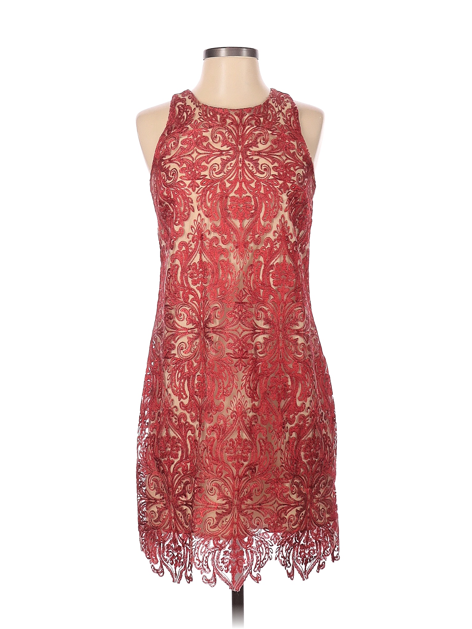 Gianni Bini 100 Polyester Colored Red Cocktail Dress Size S 81 Off