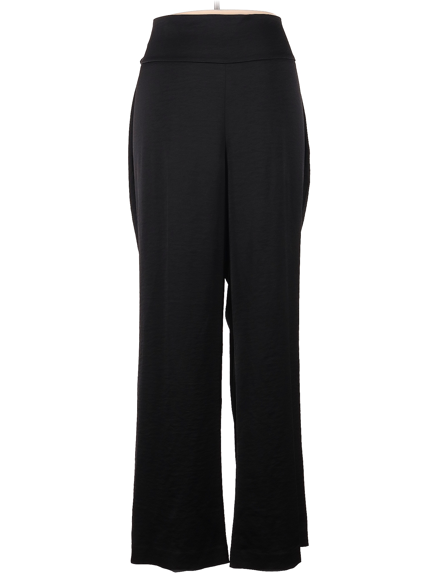 Express 100% Polyester Solid Black Casual Pants Size XL - 70% off | thredUP