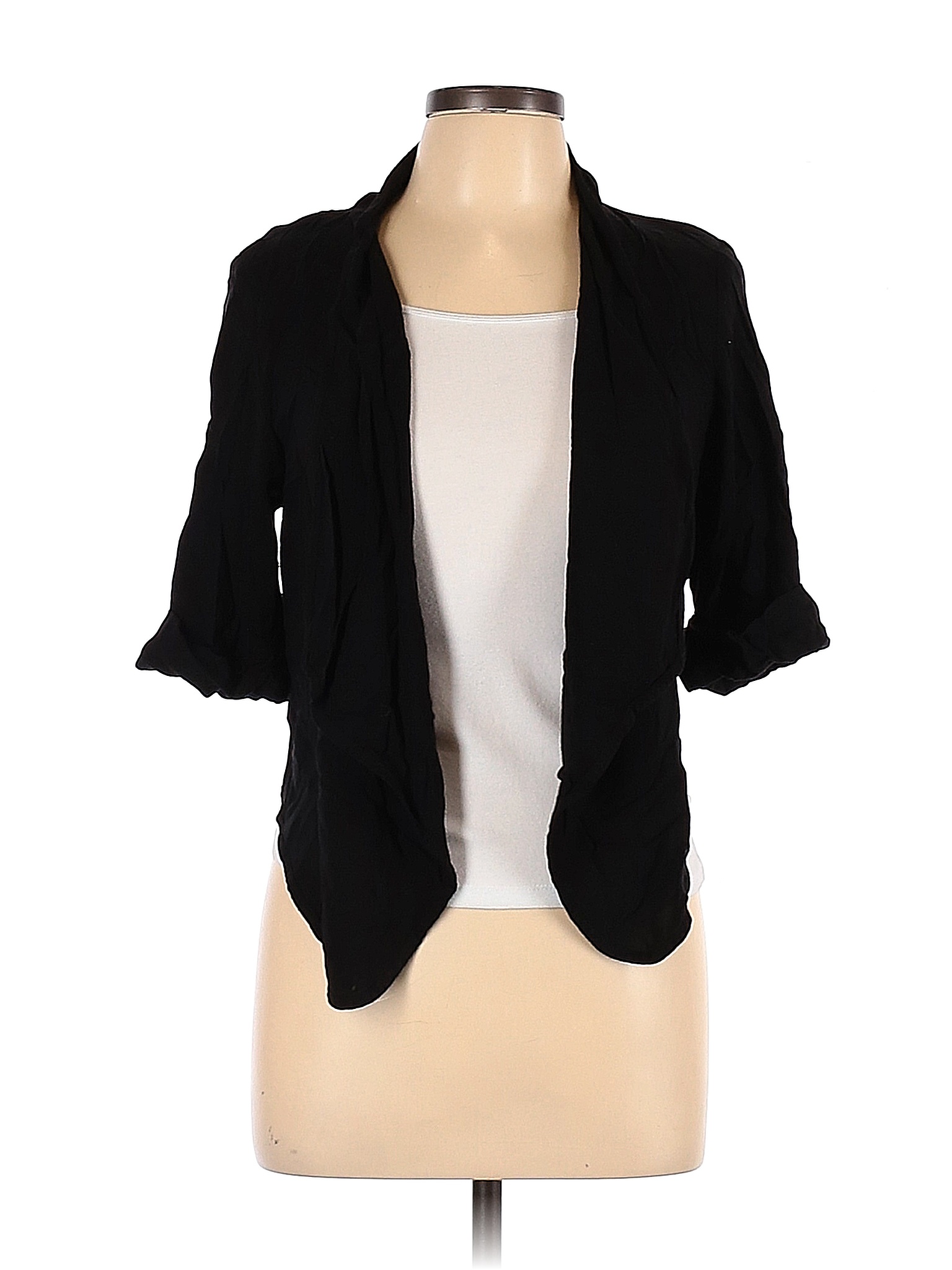 Karen Kane Solid Black Kimono Size L - 83% off | thredUP