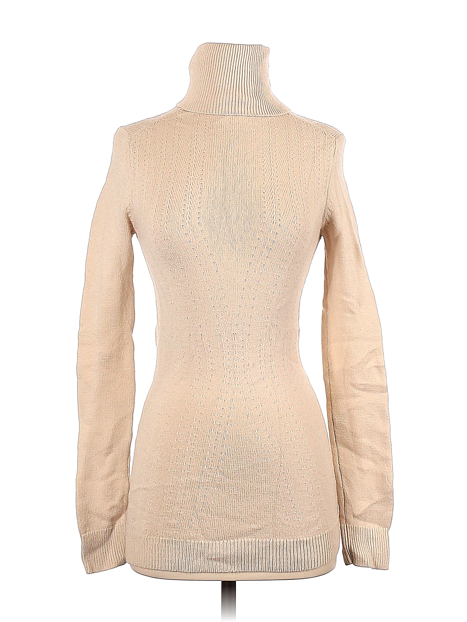Theory Solid Tan Ivory Turtleneck Sweater Size S - 82% off | thredUP