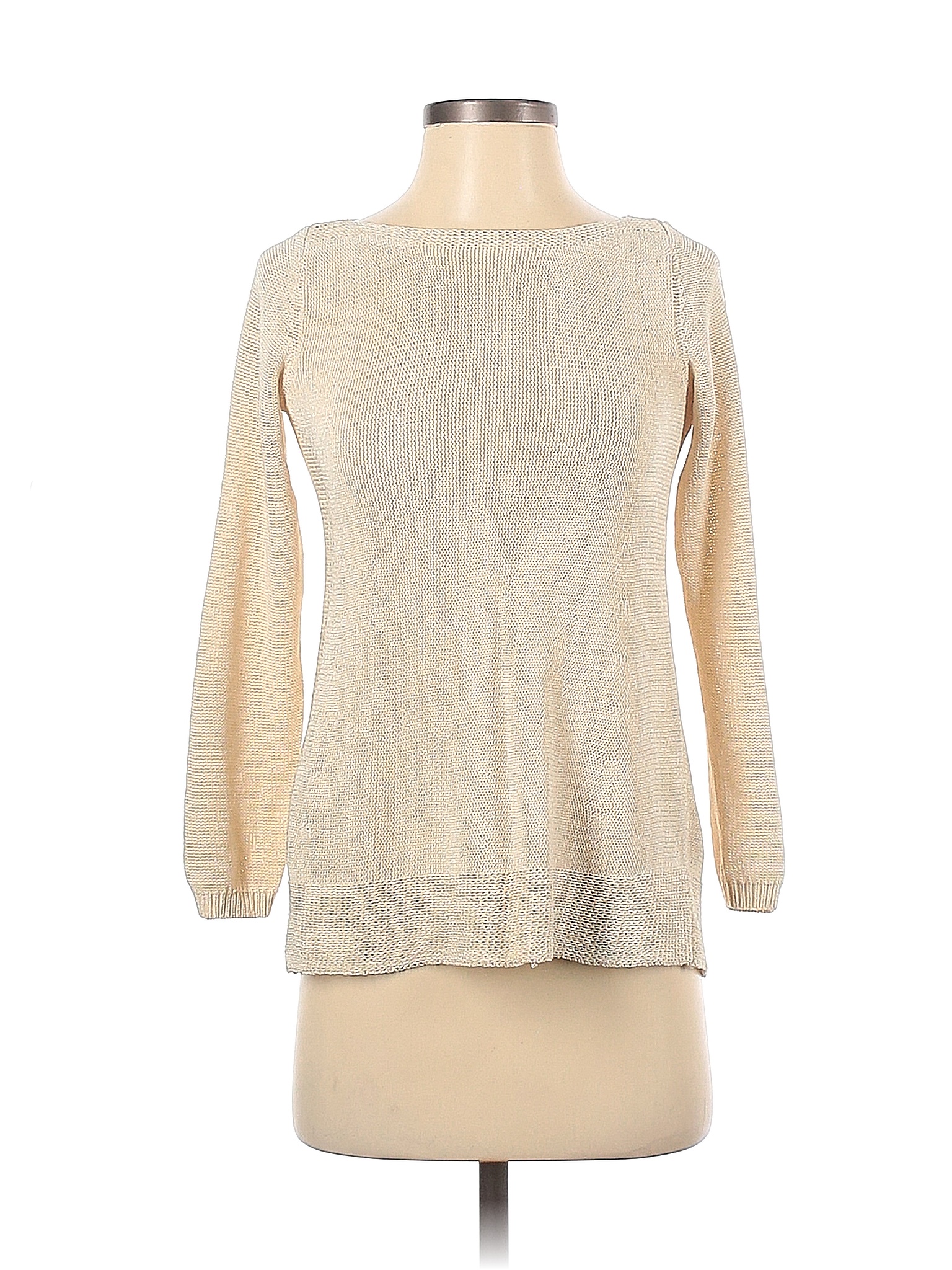 Club Monaco Color Block Solid Tan Ivory Pullover Sweater Size XS - 96% ...
