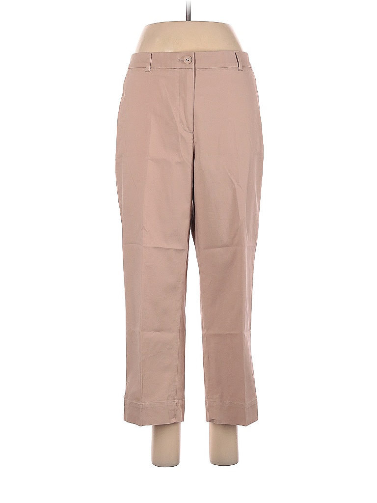 Talbots Outlet Solid Colored Tan Khakis Size 12 - 68% off | thredUP