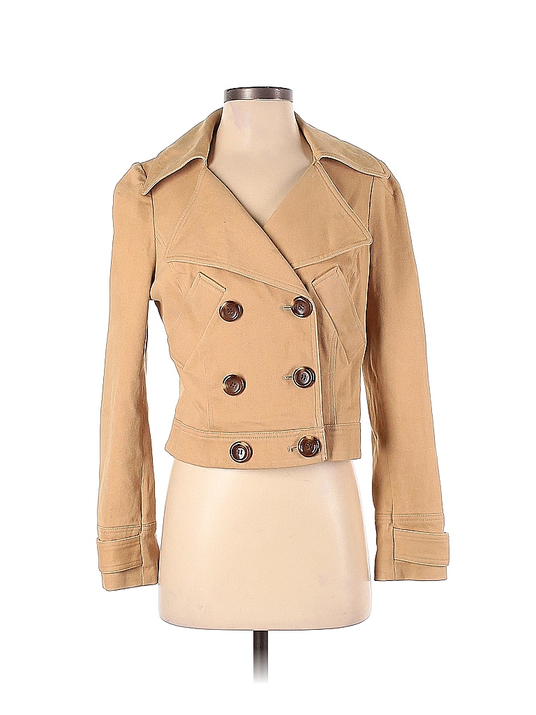 Boston Proper Solid Colored Tan Jacket Size 4 - 77% off | thredUP