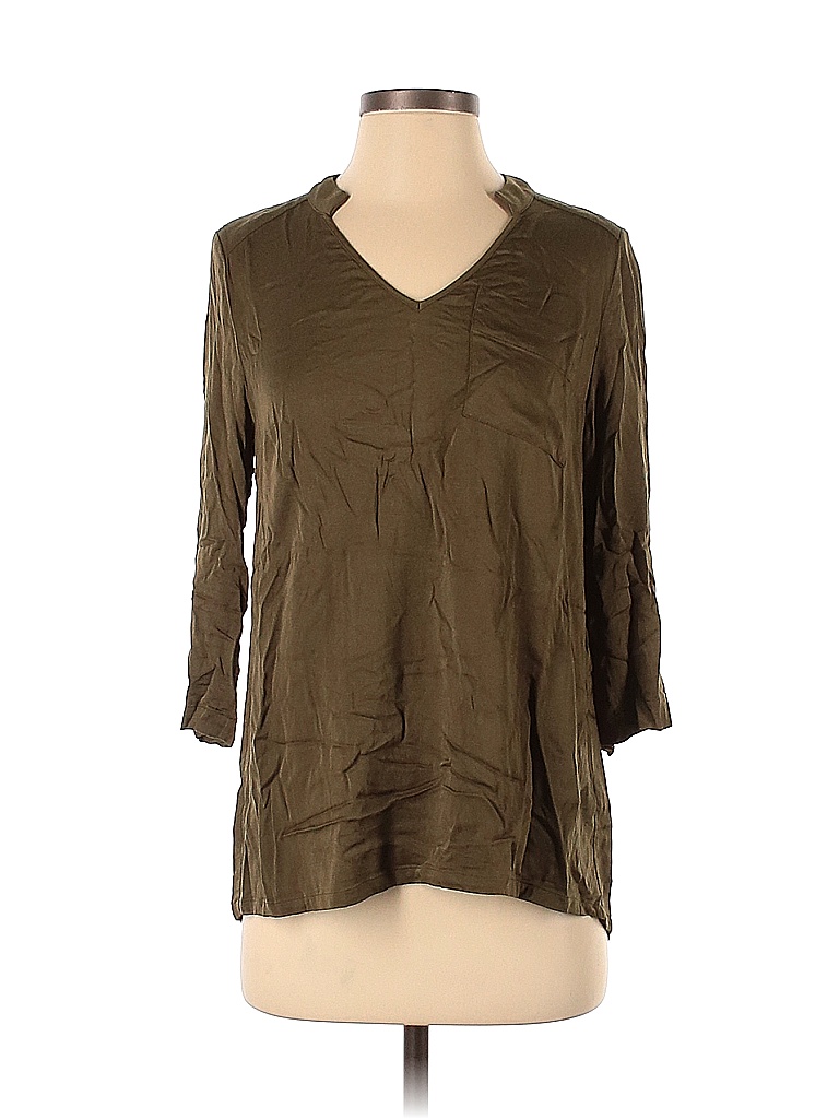 Lisa Rinna Brown 3/4 Sleeve Blouse Size XS - 68% off | ThredUp
