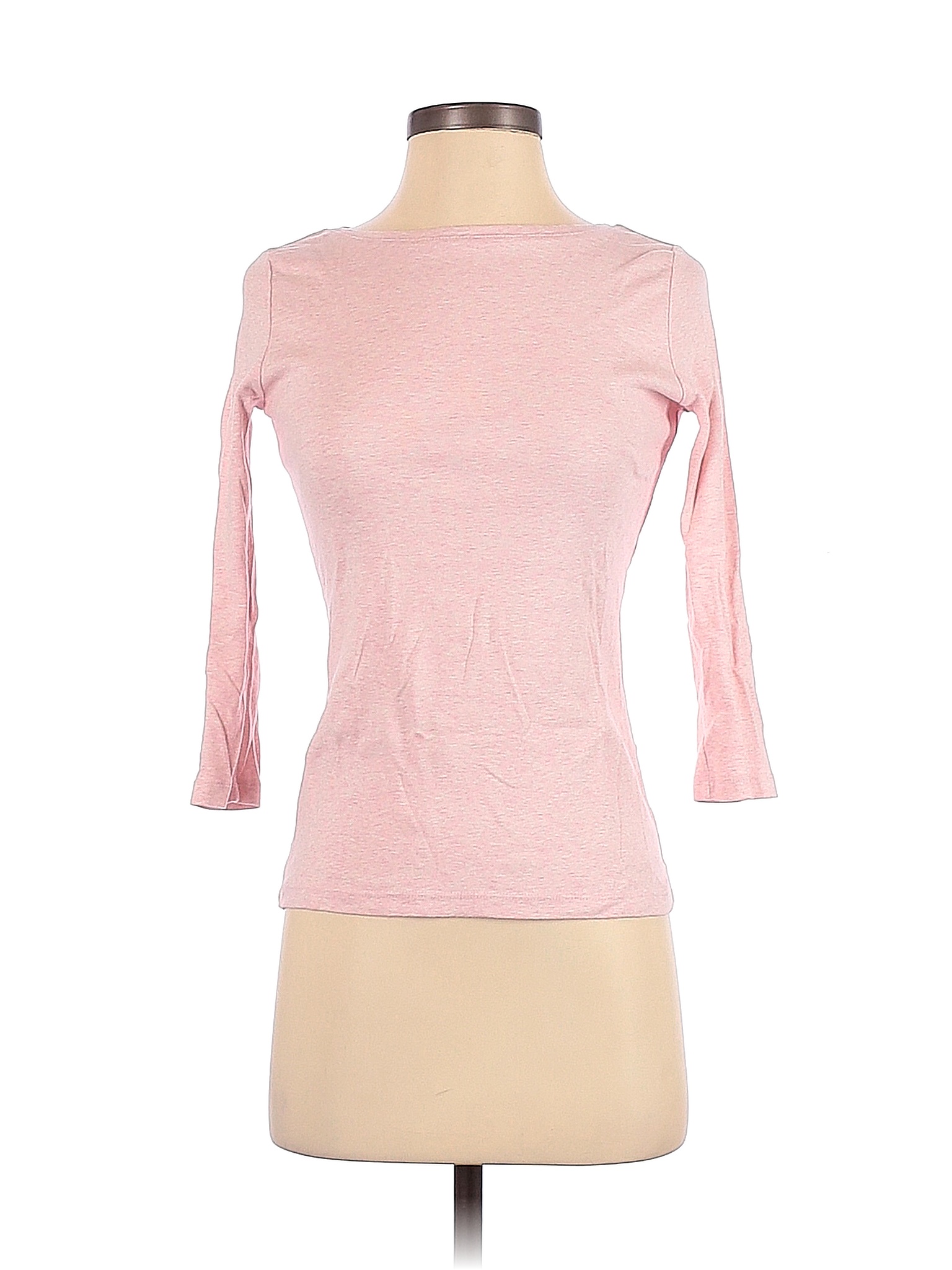 Talbots 100% Cotton Solid Colored Pink Long Sleeve T-Shirt Size XS - 81 ...