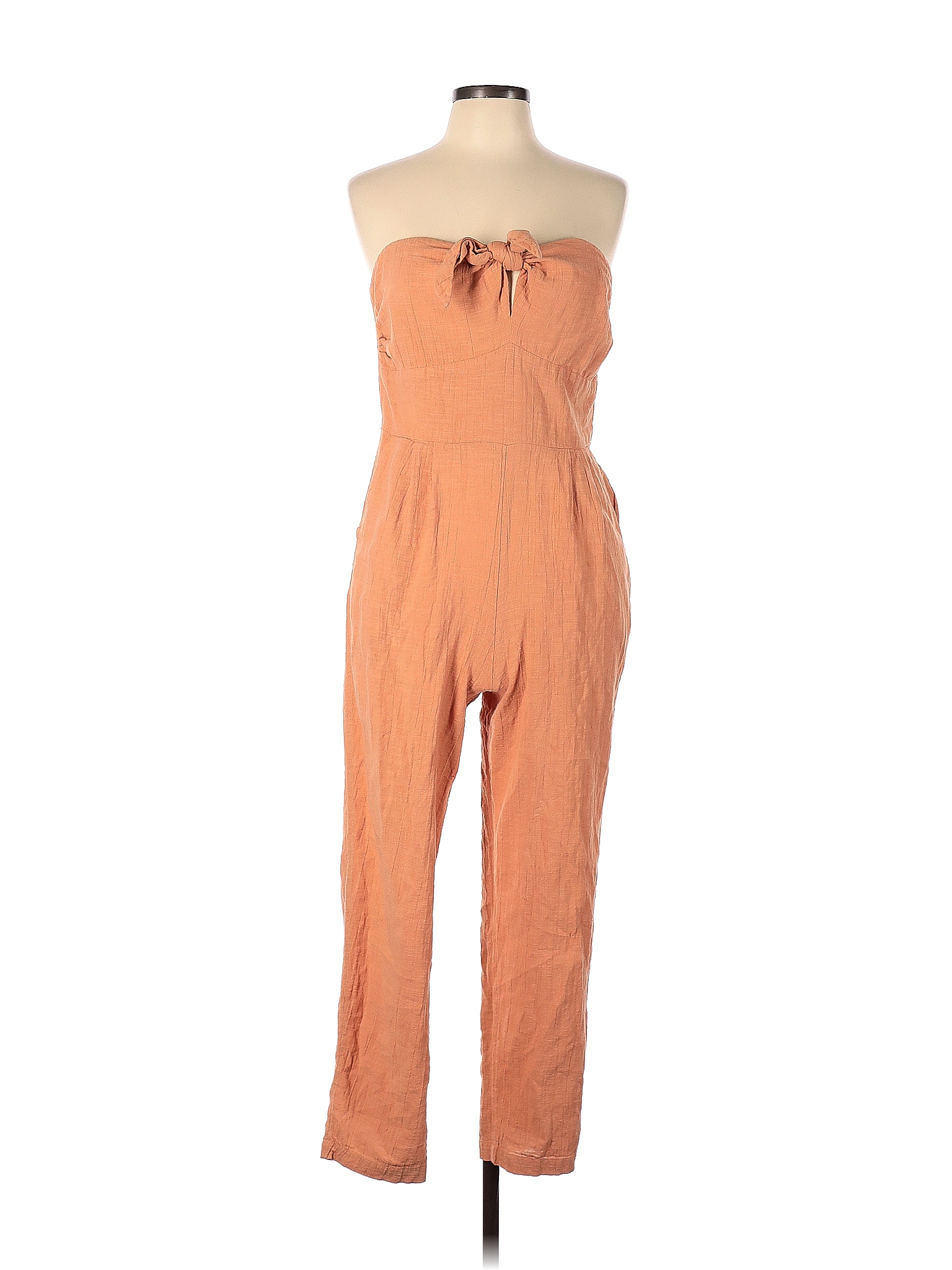 L Space 100% Cotton Solid Orange Brown Jumpsuit Size L - 81% off | ThredUp