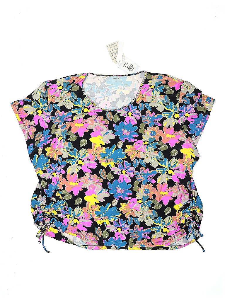Modli Floral Multi Color Blue Rash Guard Size 6X (Plus) - 59% off | thredUP