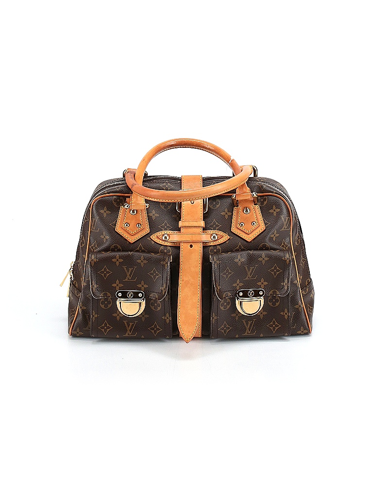 Louis Vuitton 100% Coated Canvas Color Block Solid Colored Brown Satchel One Size - 38% off ...