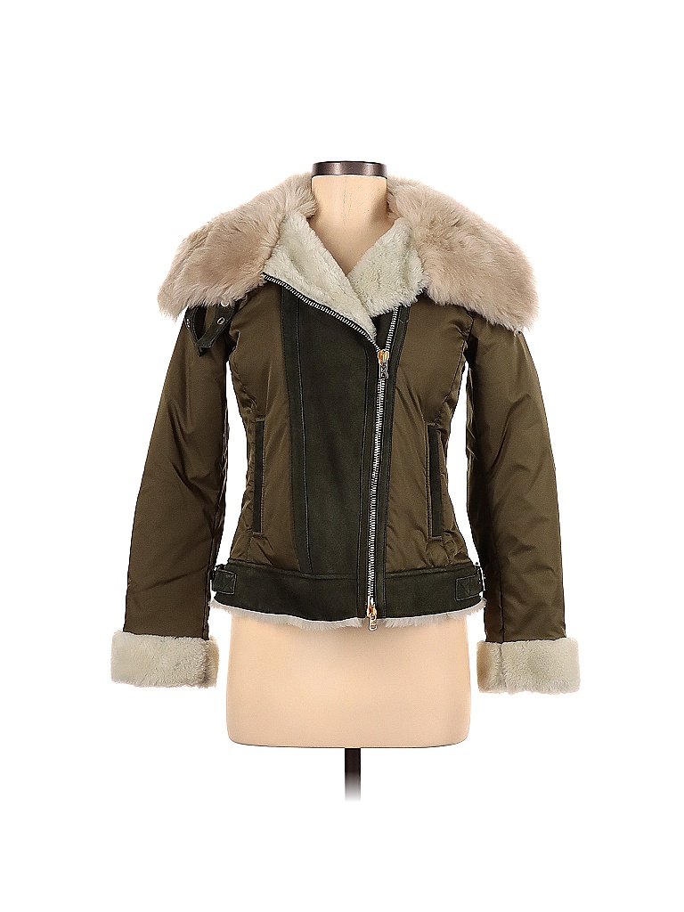 Bogner Solid Colored Green Coat Size 6 - 71% off | thredUP