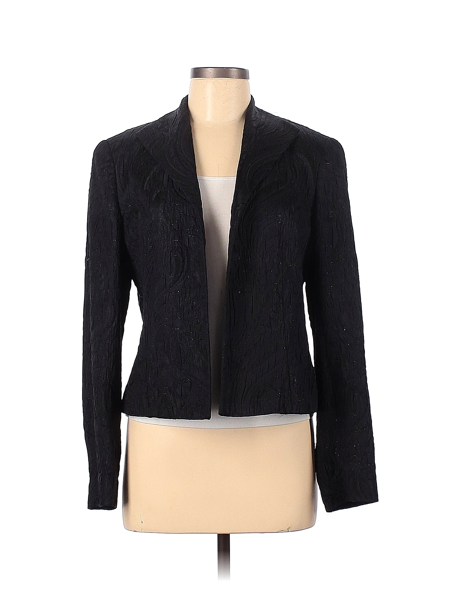 Lafayette 148 New York Solid Black Silk Blazer Size 6 - 89% off | thredUP