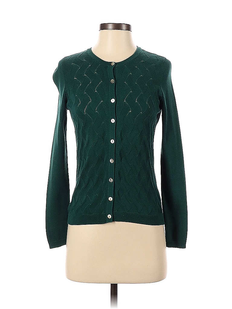 Talbots Color Block Solid Colored Blue Cardigan Size S (Petite) - 80% ...