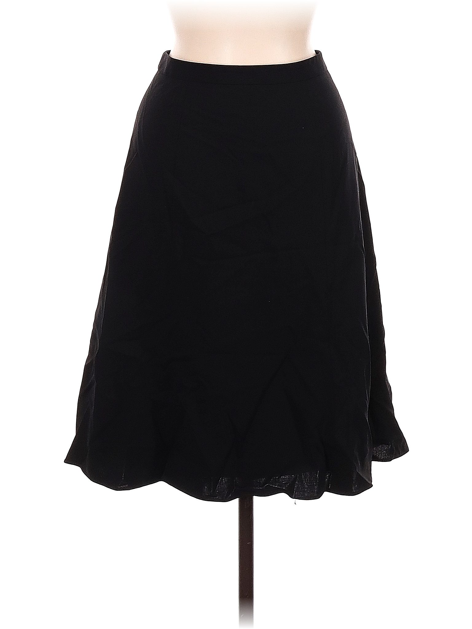Giorgio Armani Solid Black Casual Skirt Size 44 It 88 Off Thredup