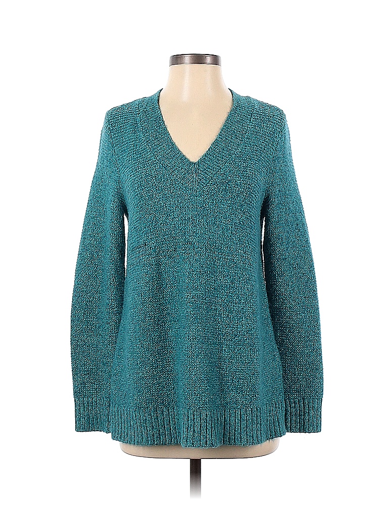 J.Jill Solid Colored Teal Pullover Sweater Size XS - 66% off | thredUP