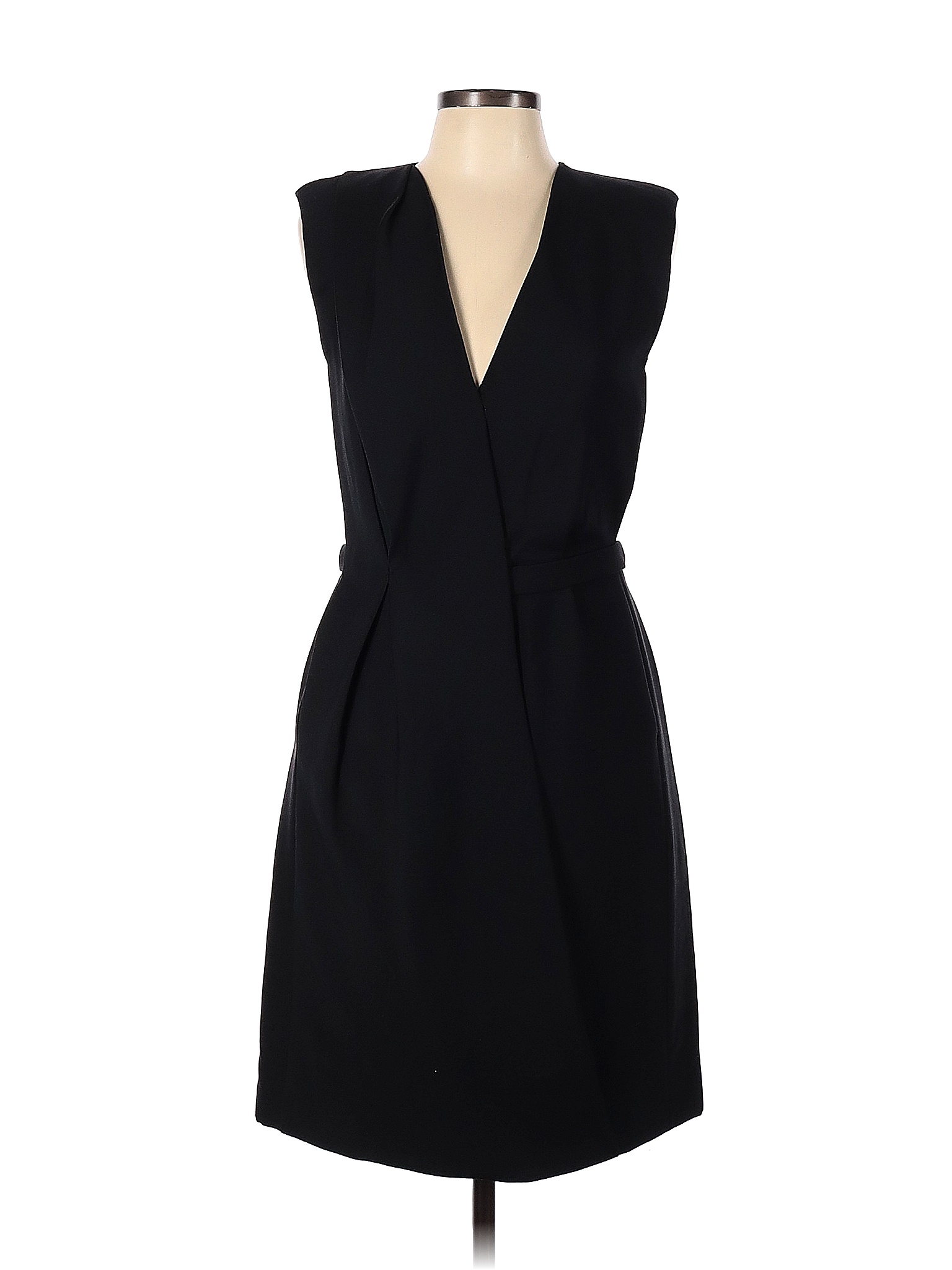 J Mendel Solid Black Casual Dress Size 10 49 Off Thredup
