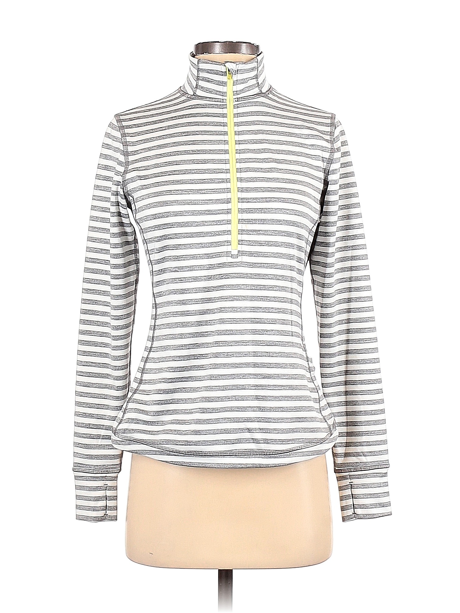 lucy Stripes White Gray Track Jacket Size XS - 86% off | thredUP