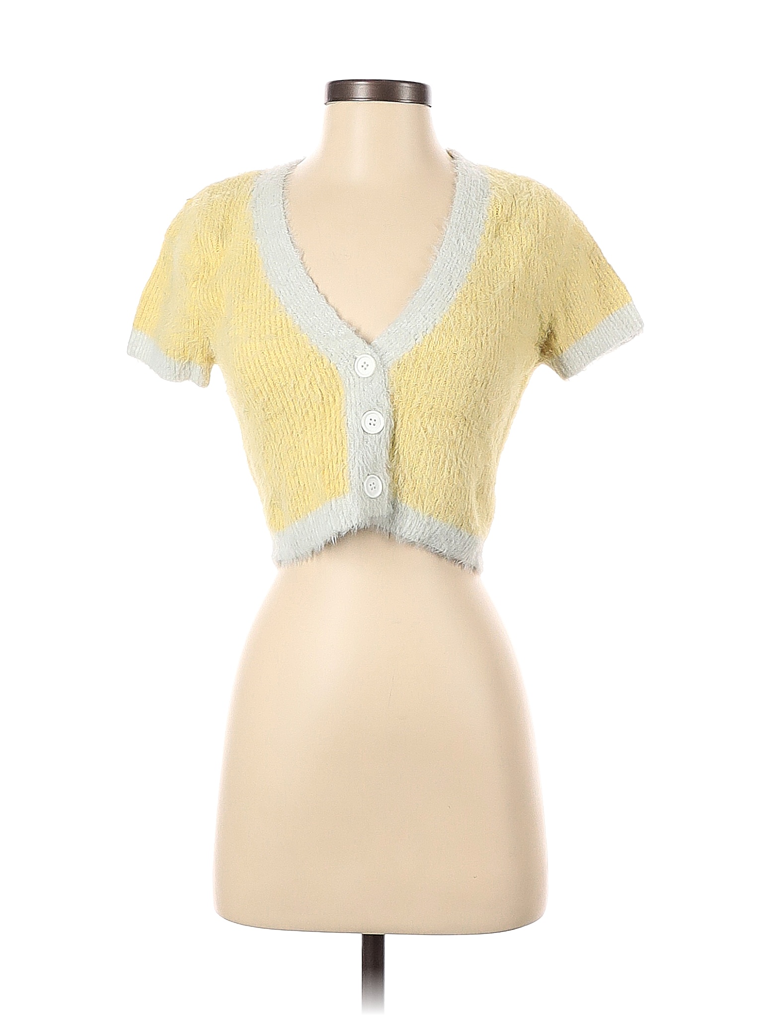 Glassons Color Block Yellow Cardigan Size S - 68% off | thredUP