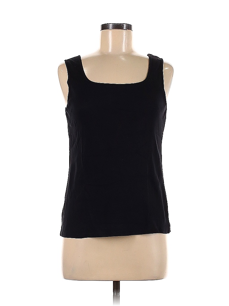 Ruby Rd. 100% Cotton Solid Colored Black Tank Top Size M - 71% off ...