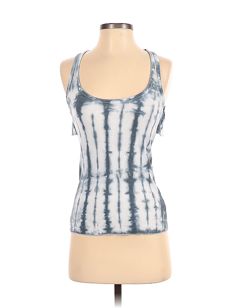 Chaser Tie-dye White Blue Tank Top Size XS - 78% off | thredUP