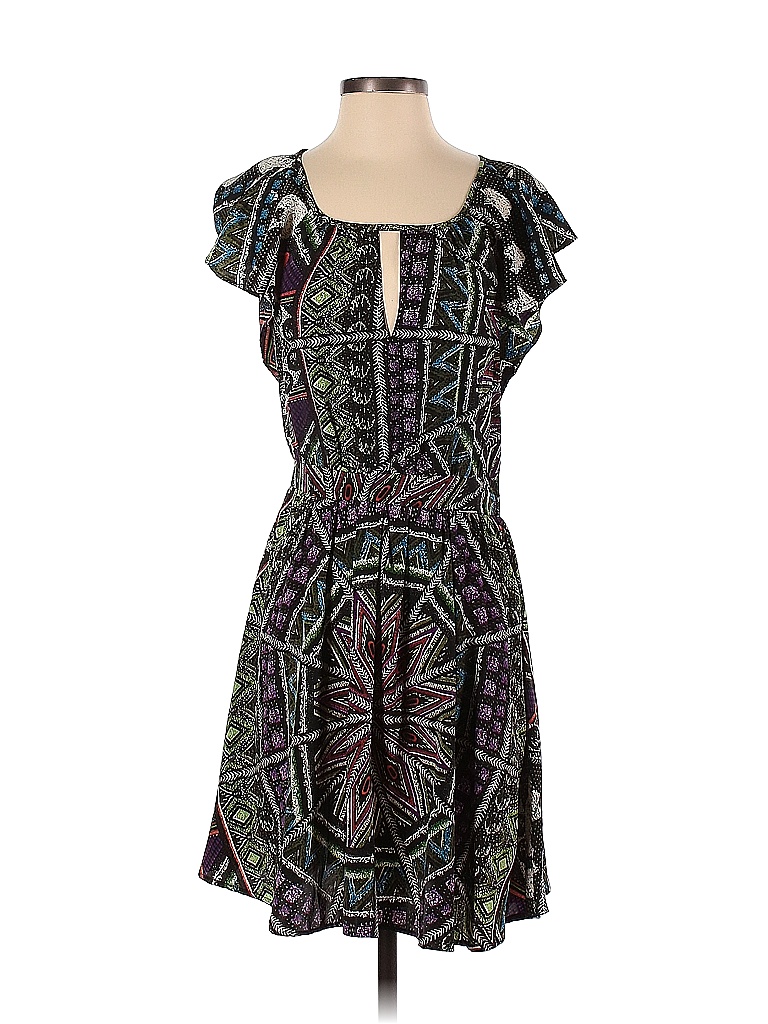 Mandee 100% Polyester Multi Color Black Casual Dress Size M - 74% off ...