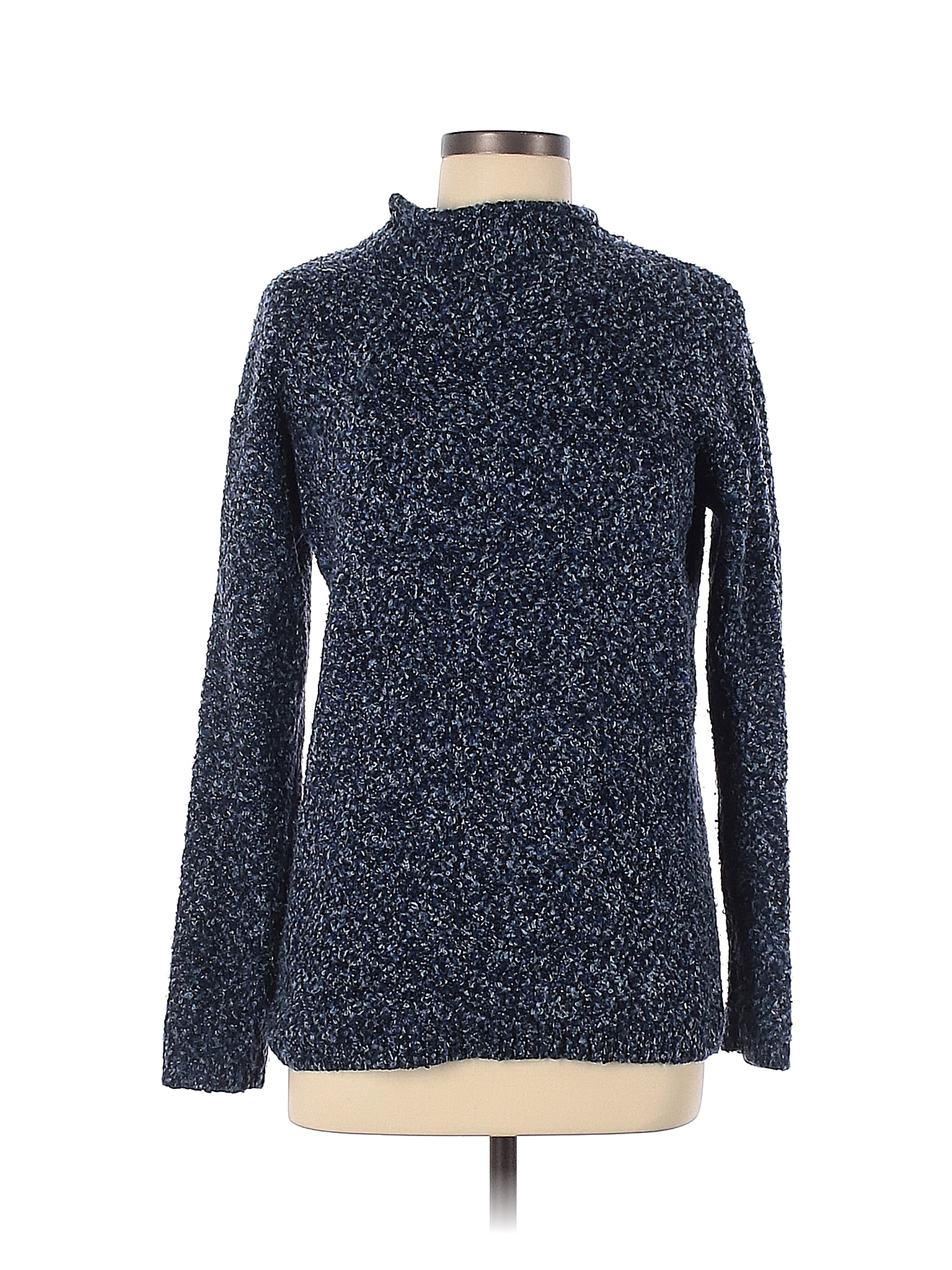 Fashion Bug Color Block Marled Blue Turtleneck Sweater Size M - 73% off ...