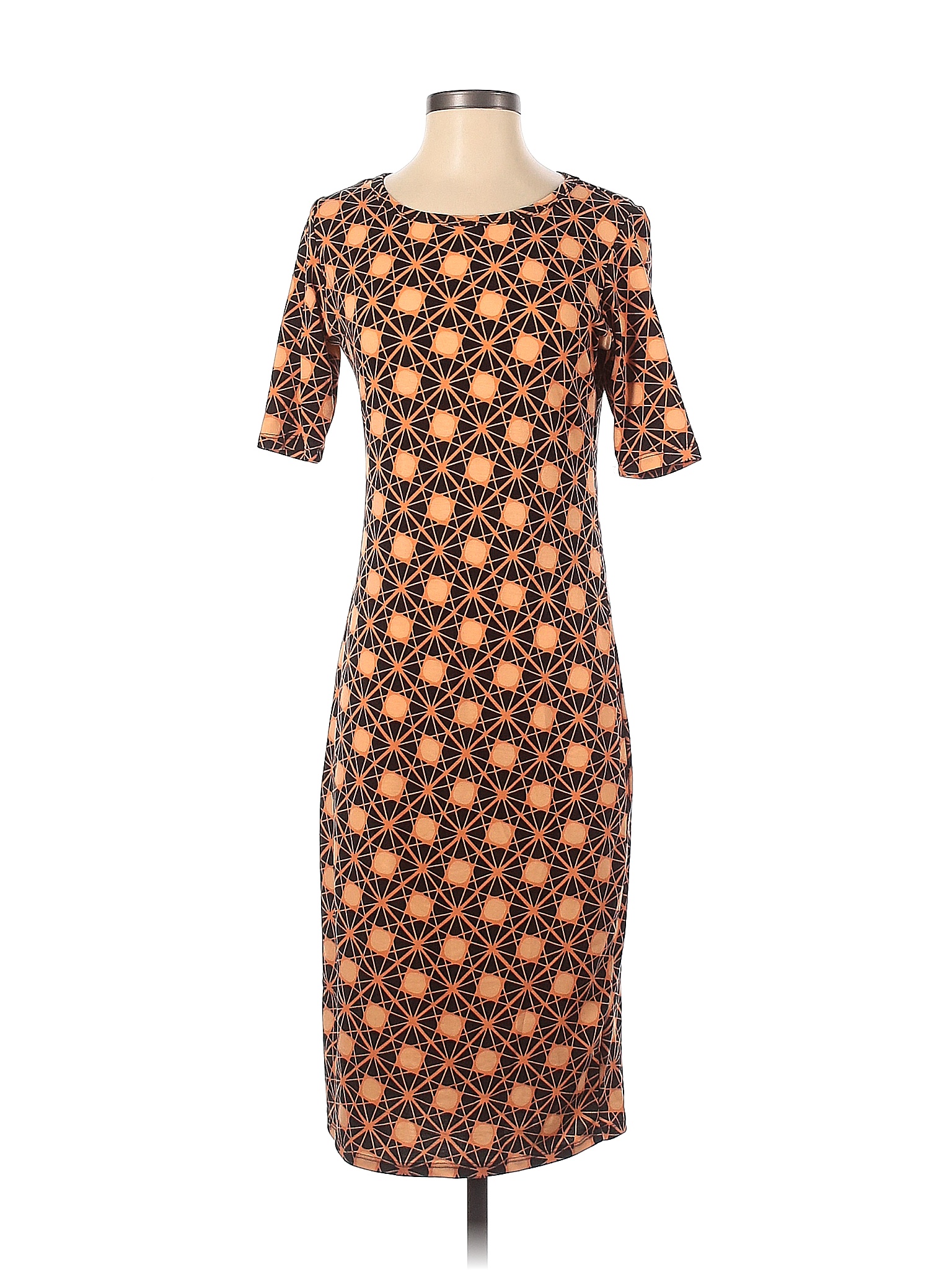 Lularoe Floral Orange Casual Dress Size S 82 Off Thredup