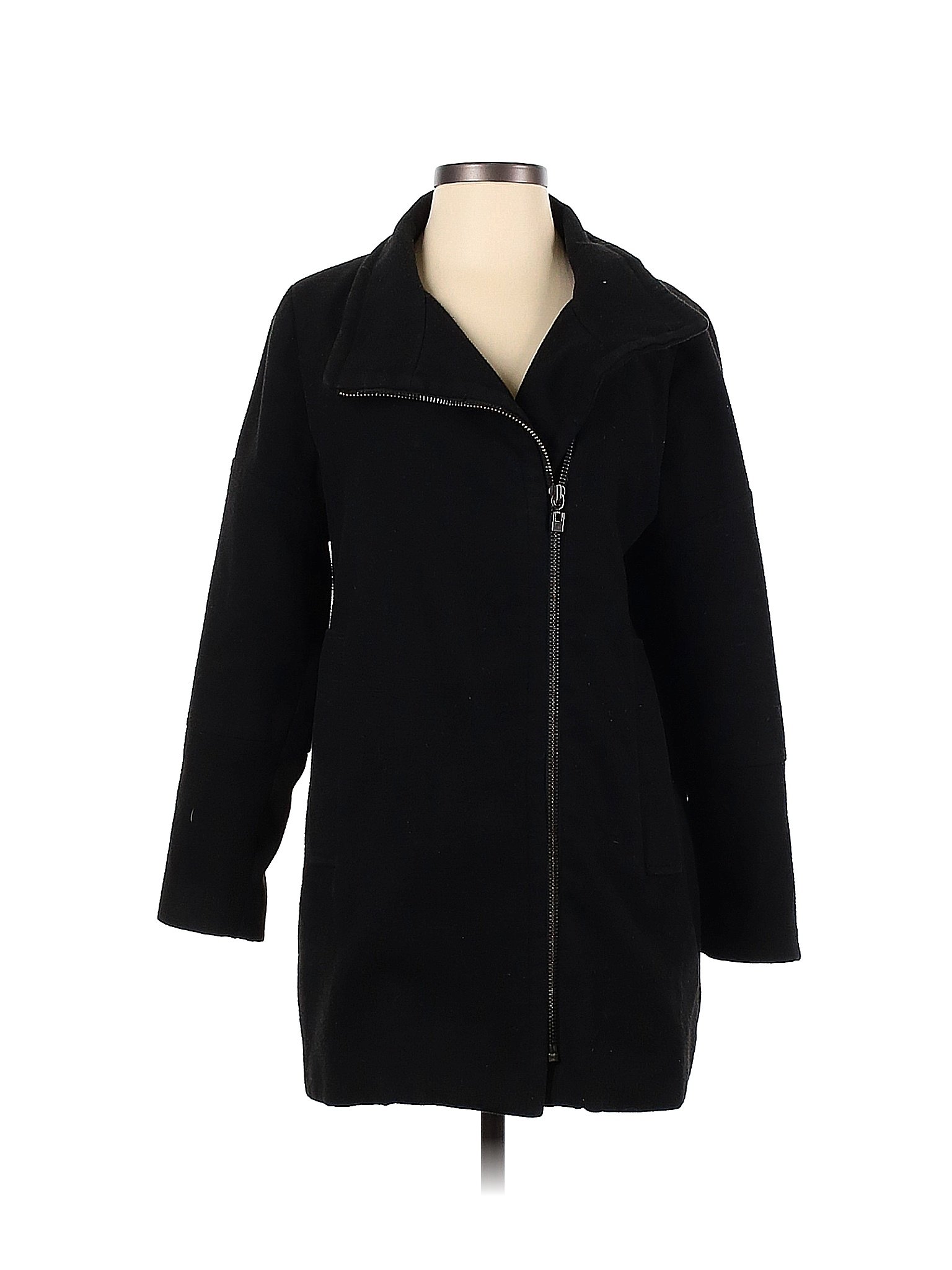 MNG Basics Solid Black Coat Size S - 73% off | thredUP