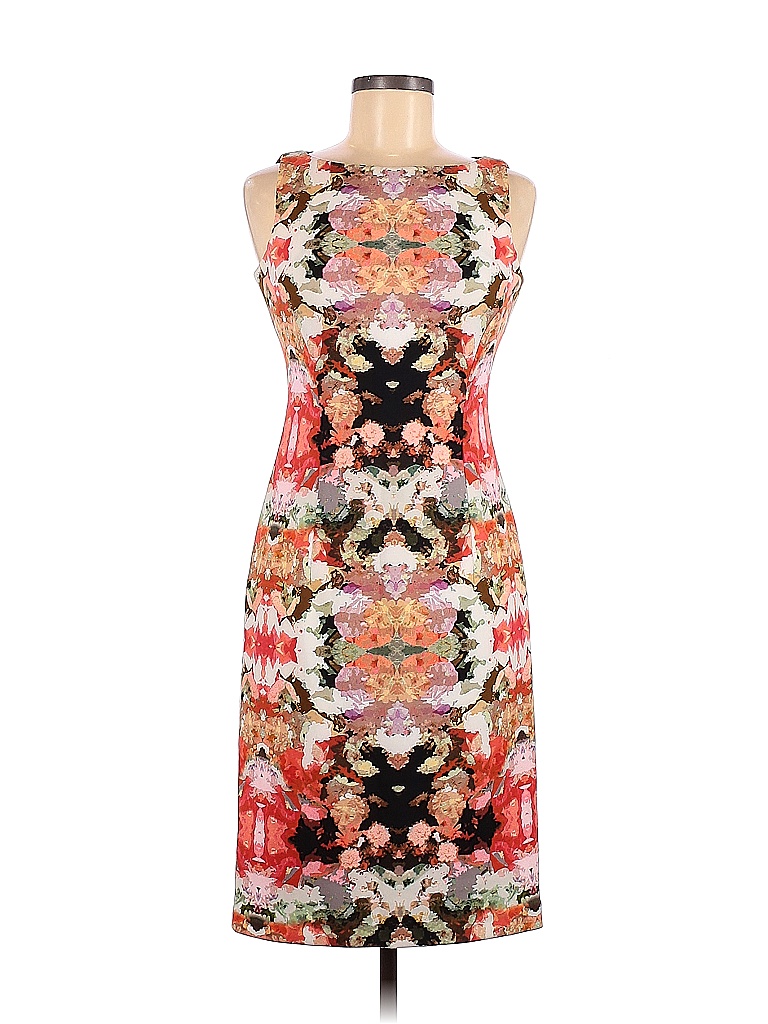 Maggy London Floral Multi Color Pink Casual Dress Size 4 81 Off