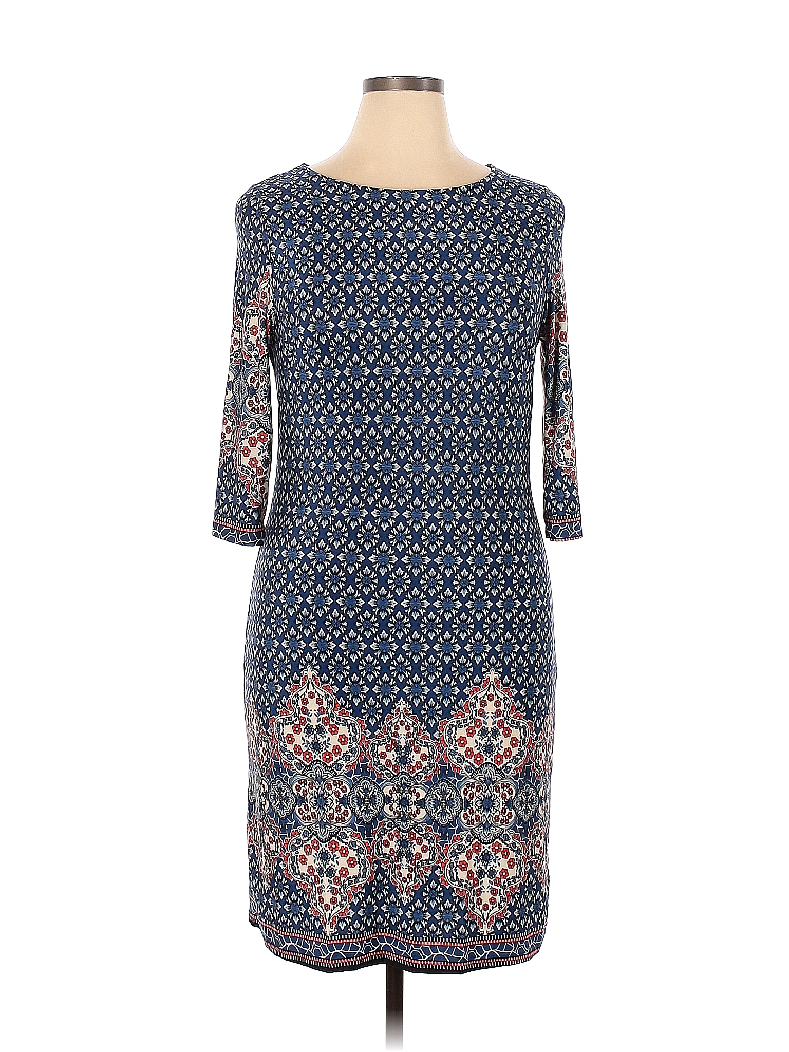 Gilli Multi Color Blue Casual Dress Size XL - 82% off | thredUP