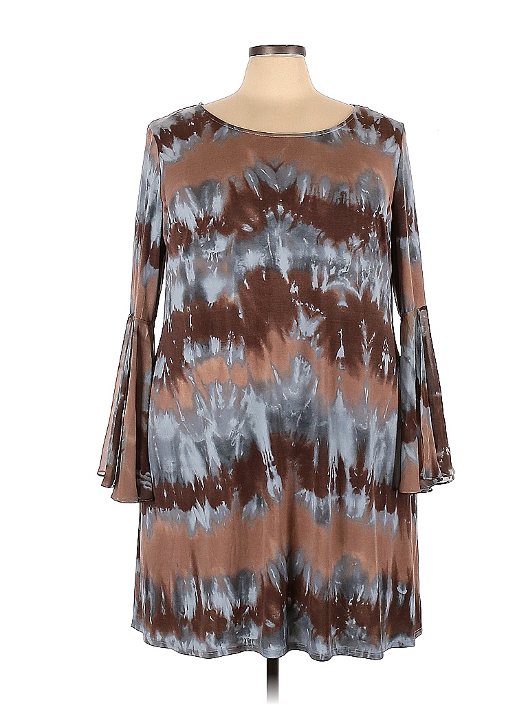 MSK Blue Casual Dress Size 3X (Plus) - 56% off | ThredUp