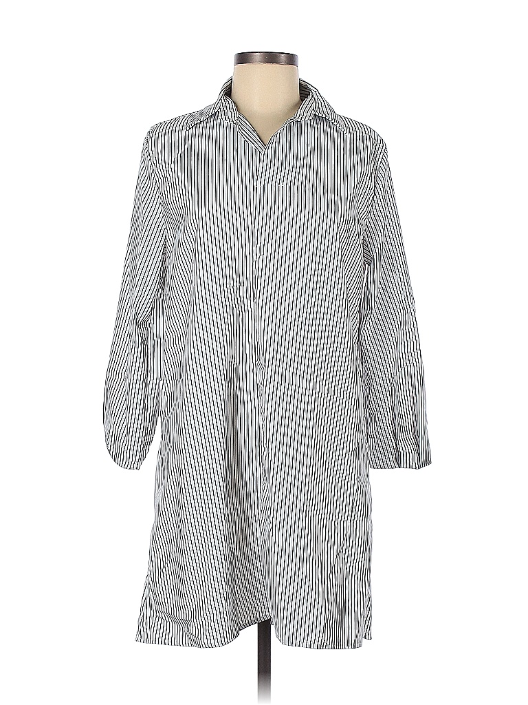 Shein 100% Polyester Stripes Multi Color Black Casual Dress Size M - 68 ...