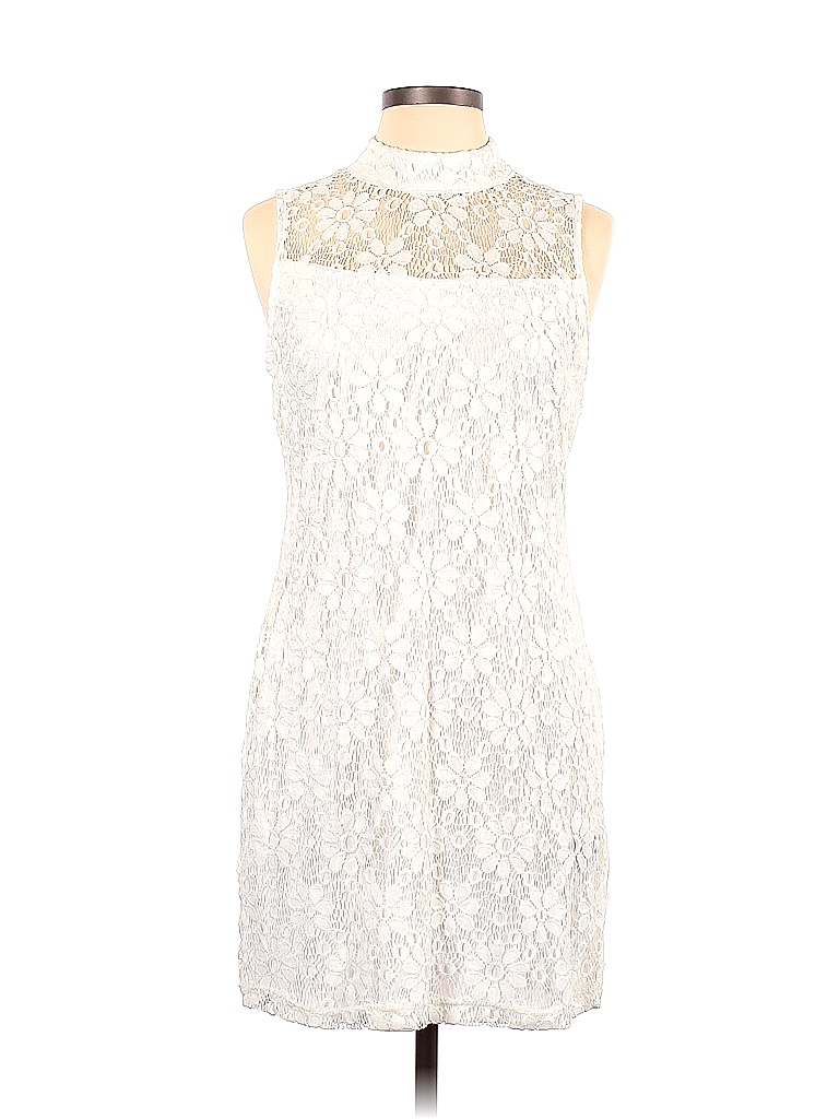 Sharagano Solid White Ivory Casual Dress Size 10 (Petite) - 83% off ...