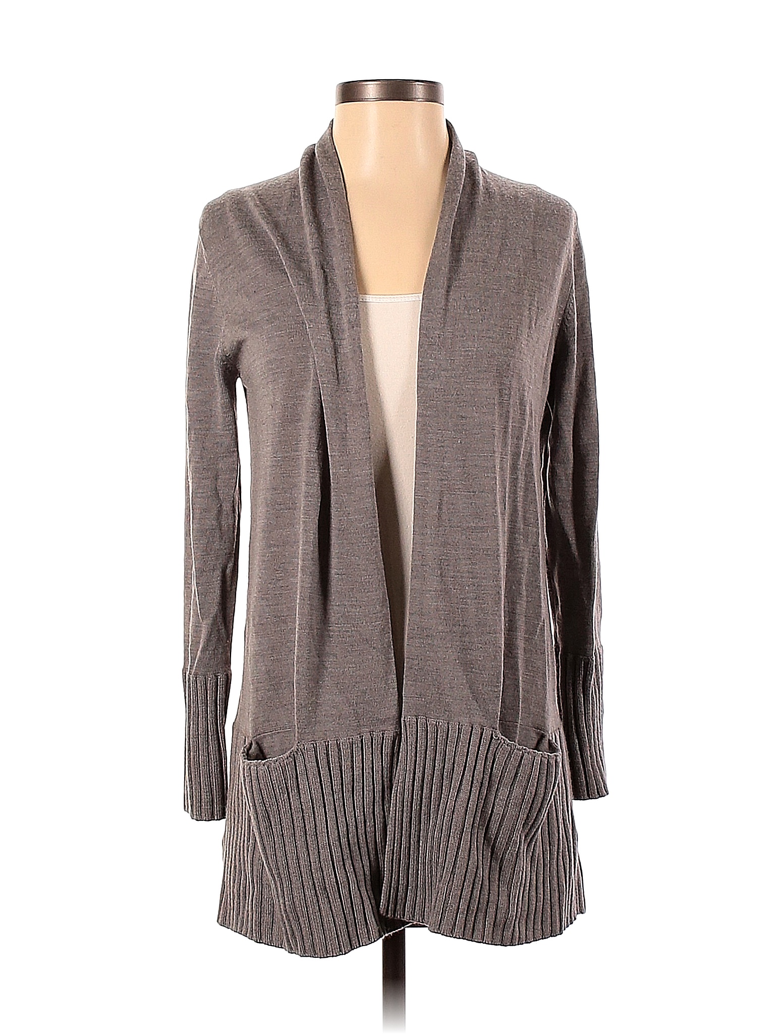 Motto Color Block Solid Gray Cardigan Size XS - 91% off | thredUP