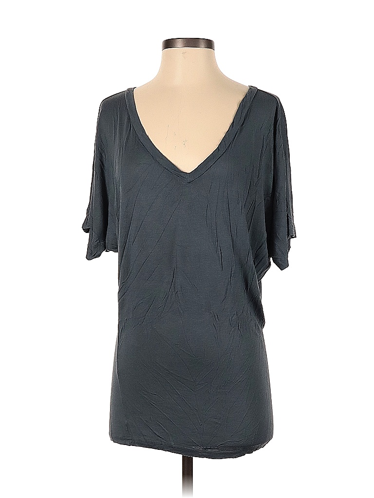 Mandee 100% Rayon Solid Gray Short Sleeve T-Shirt Size S - 72% off ...