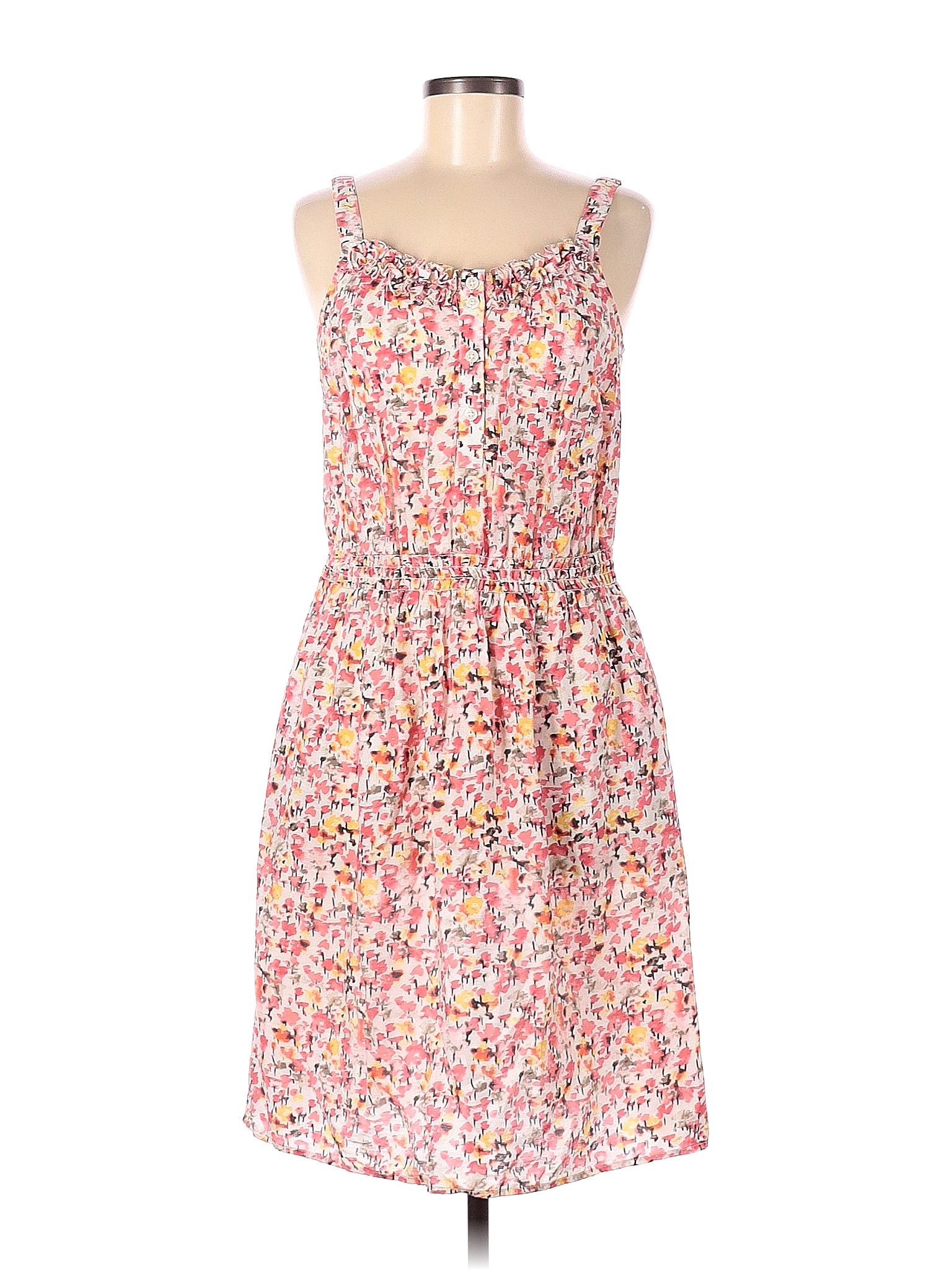 G.H. Bass & Co. Floral Colored Pink Casual Dress Size 8 - 74% off | thredUP
