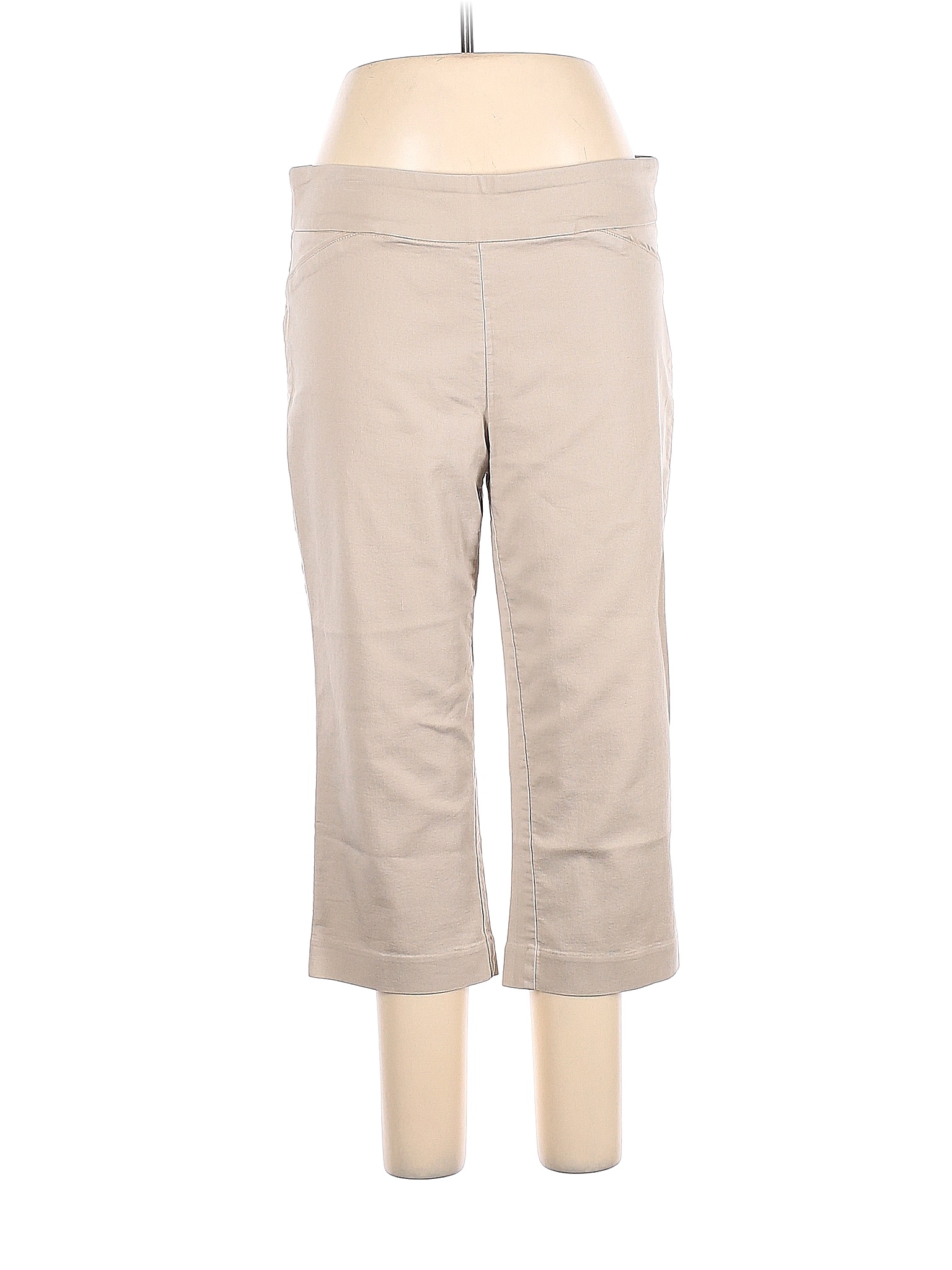 Croft And Barrow Solid Colored Tan Dress Pants Size L 60 Off Thredup