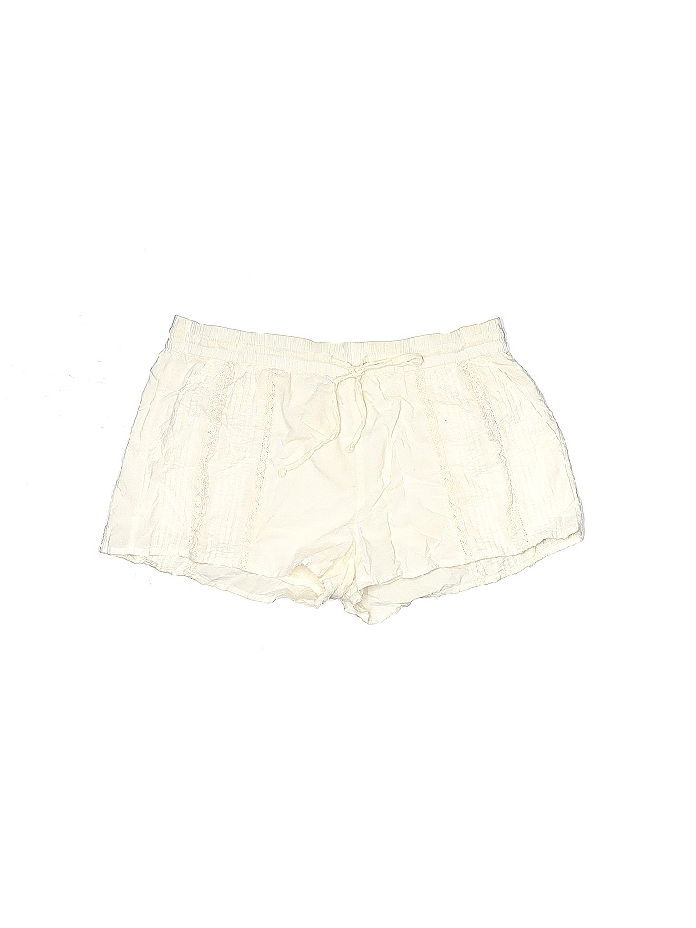 Aerie 100% Cotton Solid Colored Ivory Shorts Size M - 56% off | thredUP