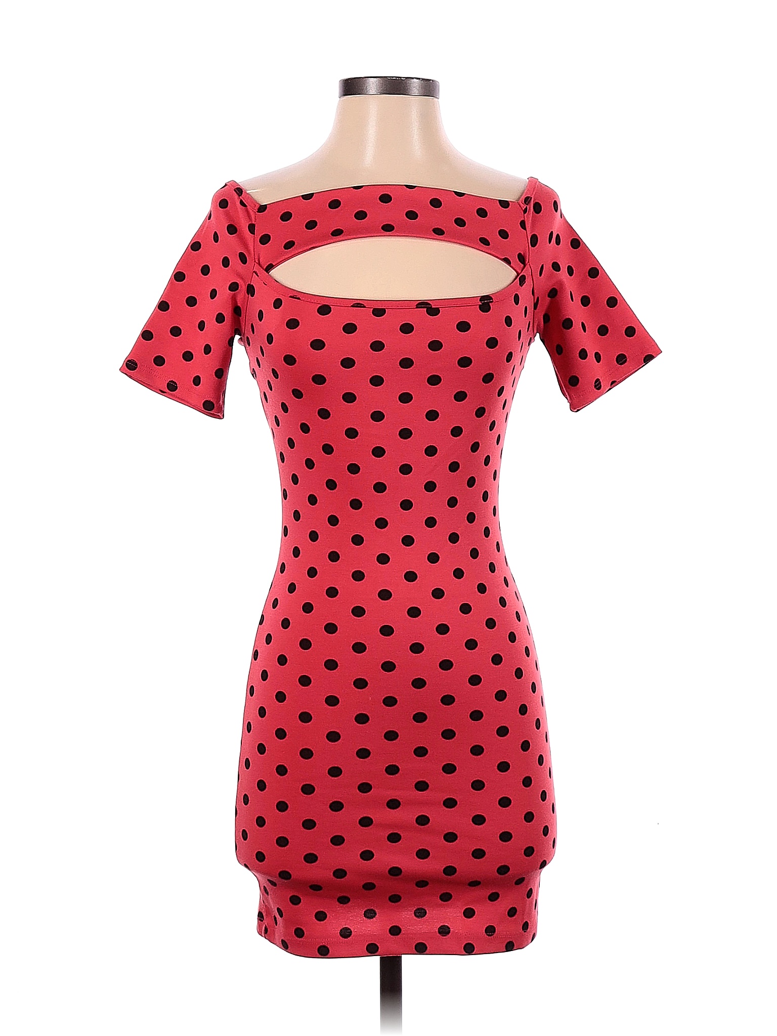 Mandee Polka Dots Colored Red Casual Dress Size S 72 Off Thredup